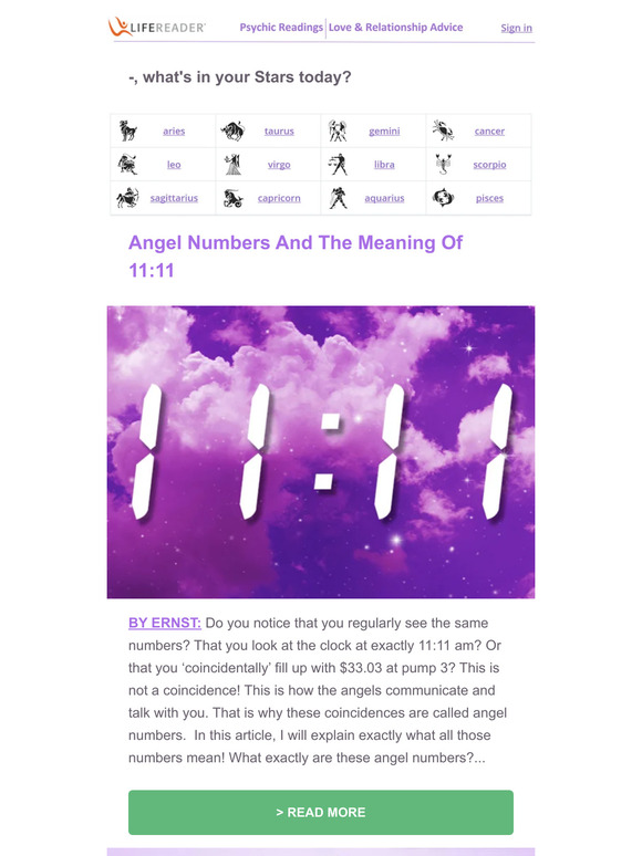 LifeReader: The Meaning Of 11:11 & Angel Numbers | Milled