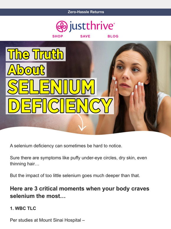 Just Thrive: The truth about selenium deficiency | Milled
