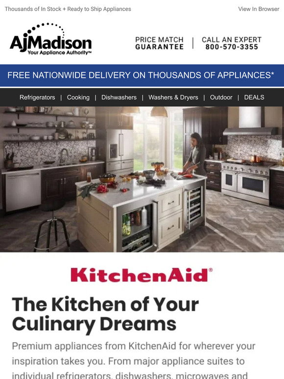AJ Madison: KitchenAid save up to $4,750 with combinable rebates | Milled