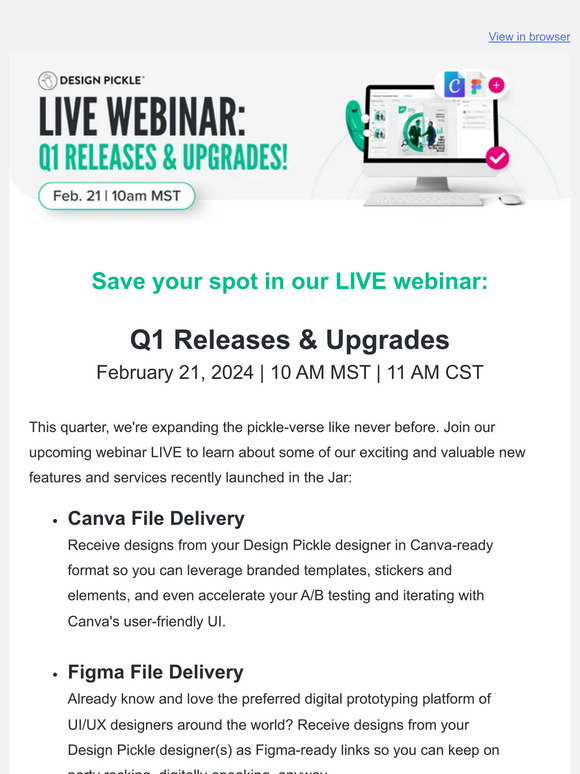 Design Pickle: Live Webinar ft. Figma & Canva! 😱 | Milled