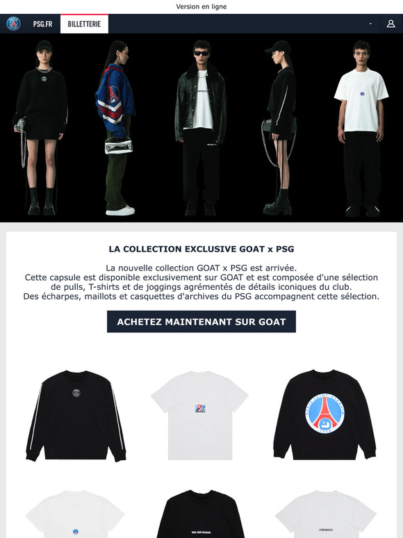 Paris Saint-Germain: La collection exclusive GOAT x PSG est arrivée ...