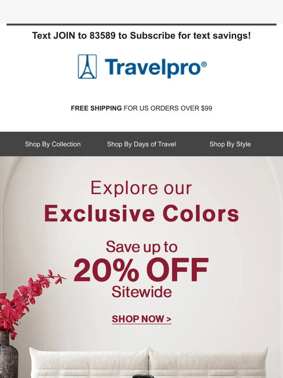 Travelpro: Be Exclusive with these Exclusive Colors! | Milled