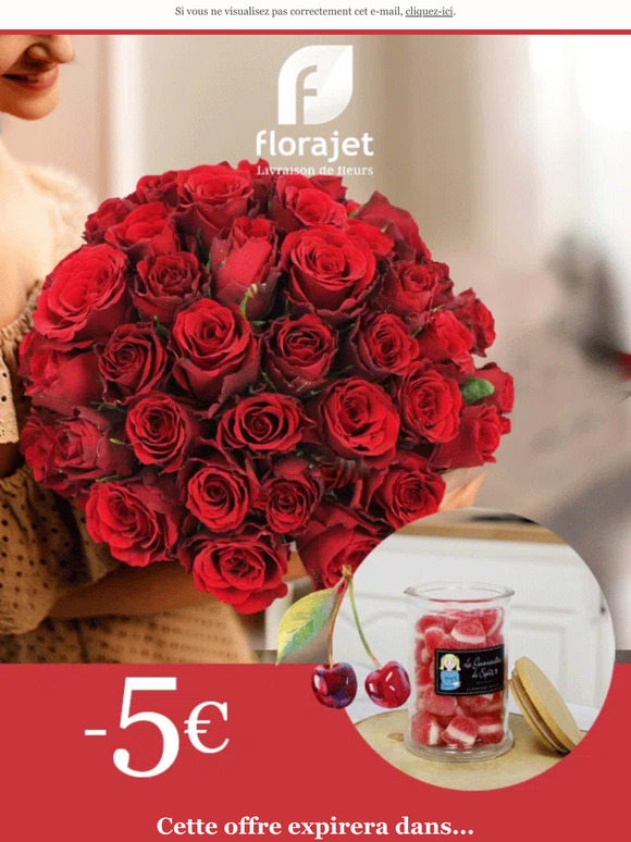 Florajet: 50 roses rouges pour lui dire je t'aime ️‍🔥 | Milled