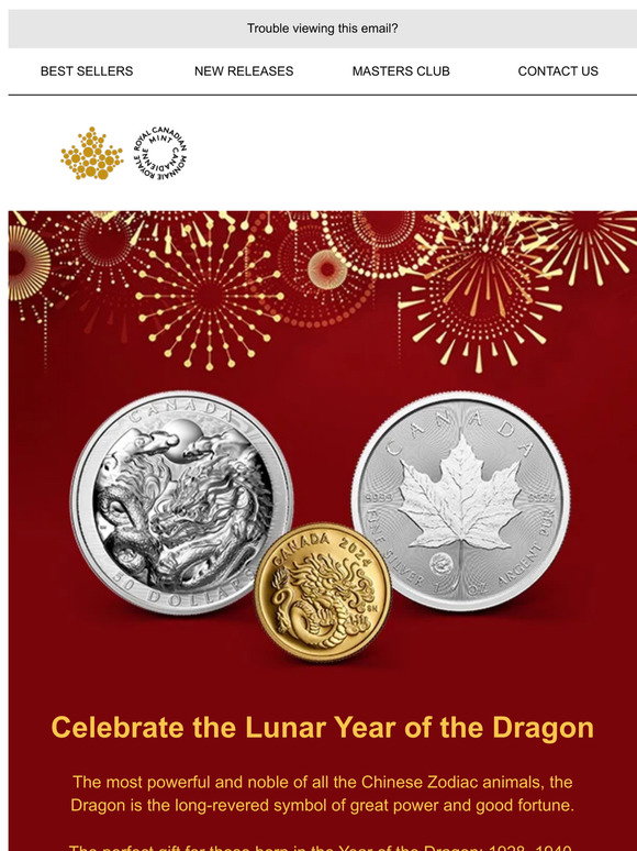 Royal Canadian Mint: Start the Year of the Dragon by honouring Shenlong ...