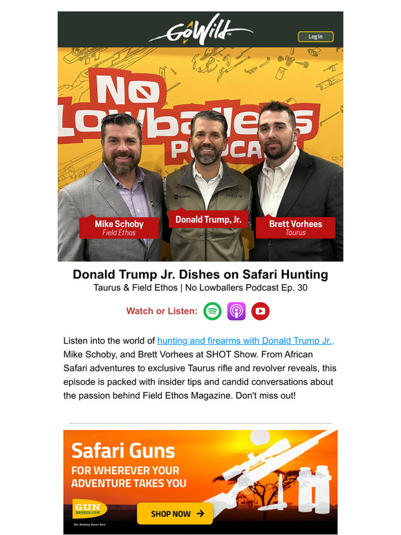 GoWild: Our Exclusive Interview with DONALD TRUMP JR.: Hunting tales 🦁 ...