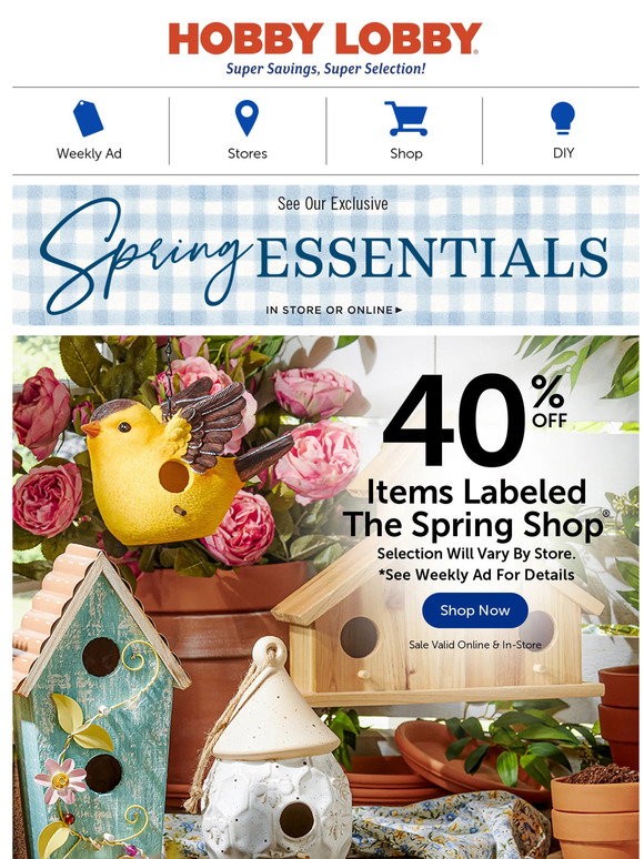 Hobby Lobby: Enjoy 40% Off Charming Spring Birdhouses! | Milled