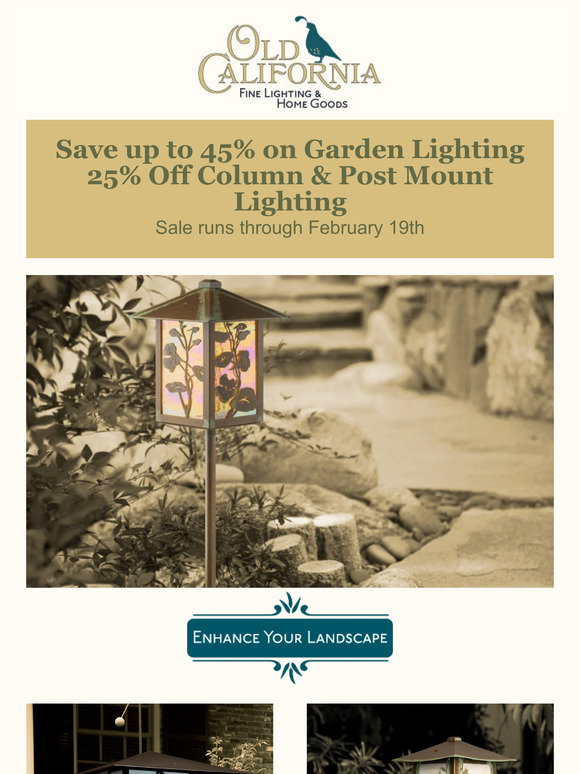 Old California Lighting: Is your landscaping ready to show off? | Milled
