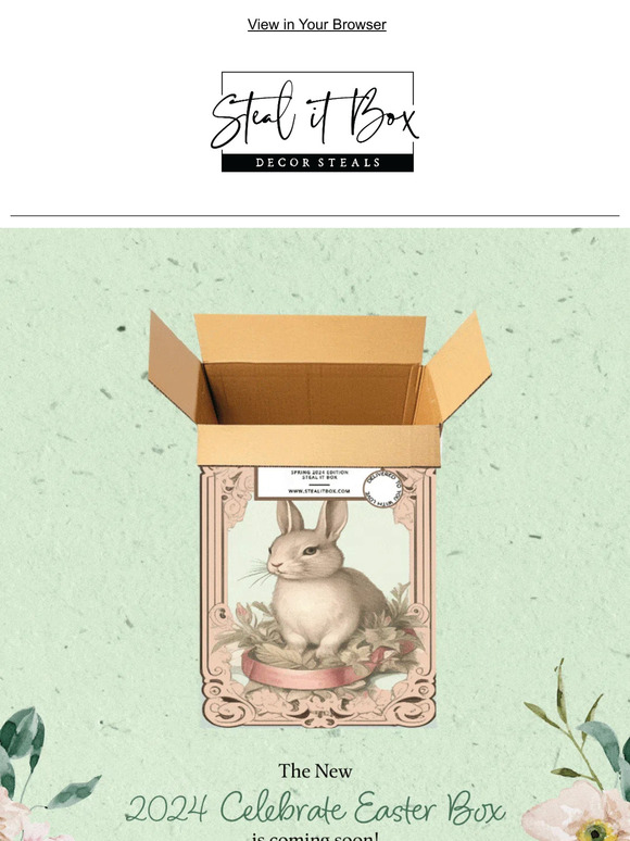 Decor Steals: 🐰 Get Early Access for the 2024 Easter Steal It Box | Milled