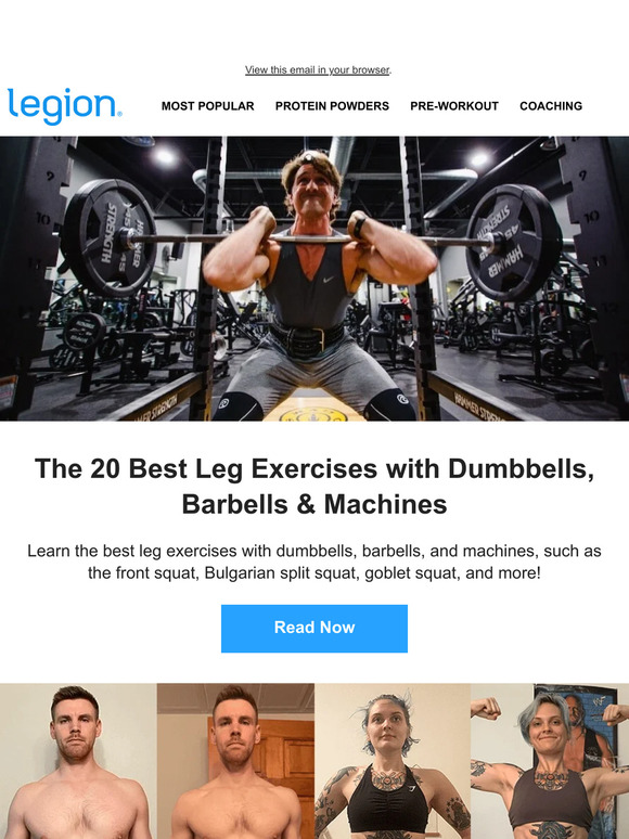 Legion: The 20 best leg exercises | Milled