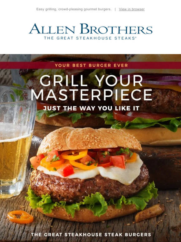 Allen Brothers: Get Inspired! The Ultimate Steakhouse Burgers at Home ...