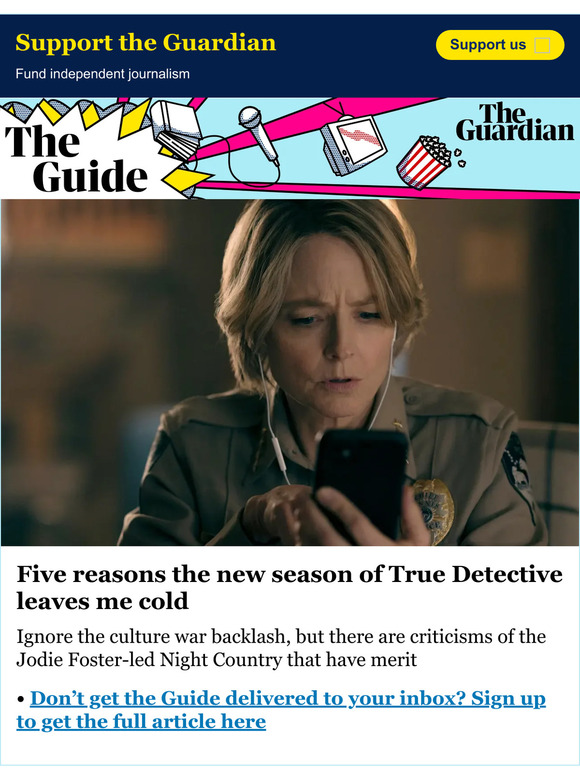 The Guardian: The Guide #125: Should True Detective finally be killed ...