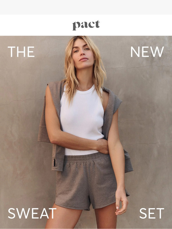 PACT Apparel: Sweats can be stylish, too. 🤍 | Milled