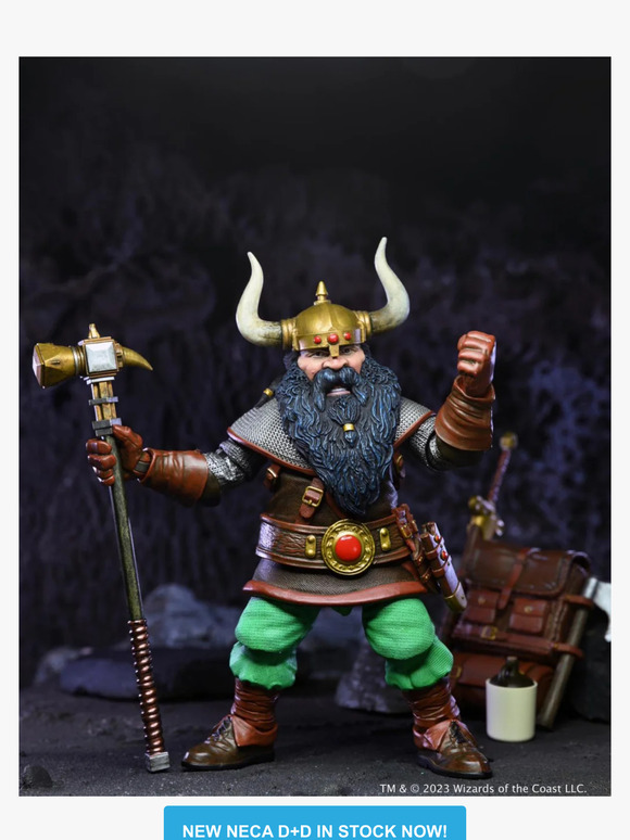 Amok Time Toys: NECA Dungeons & Dragons Ultimate Elkhorn the Good Dwarf ...