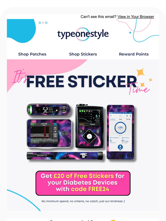 Type One Style: Your £20 of free diabetes stickers is inside 😊 [Expires ...