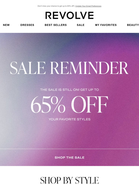 REVOLVE Email Newsletters: Shop Sales, Discounts, and Coupon Codes