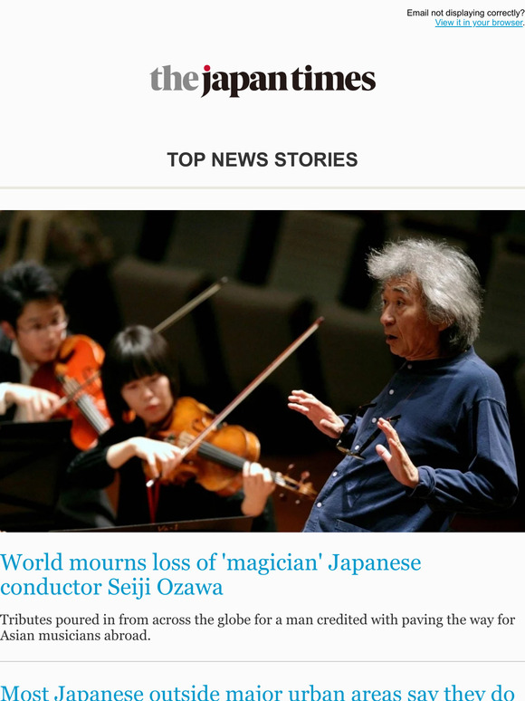 The Japan Times: Today's top news: World mourns loss of 'magician ...