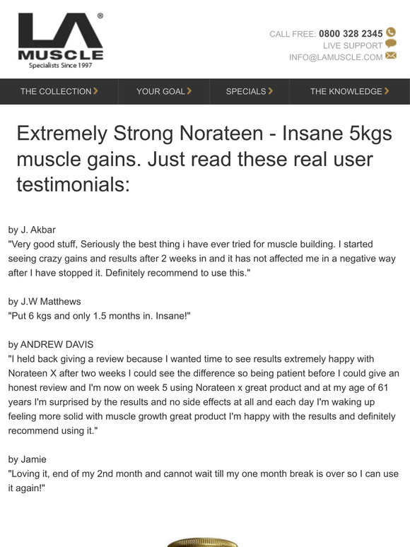 LA Muscle: Put 5kgs of muscle in as little as a month with this ...