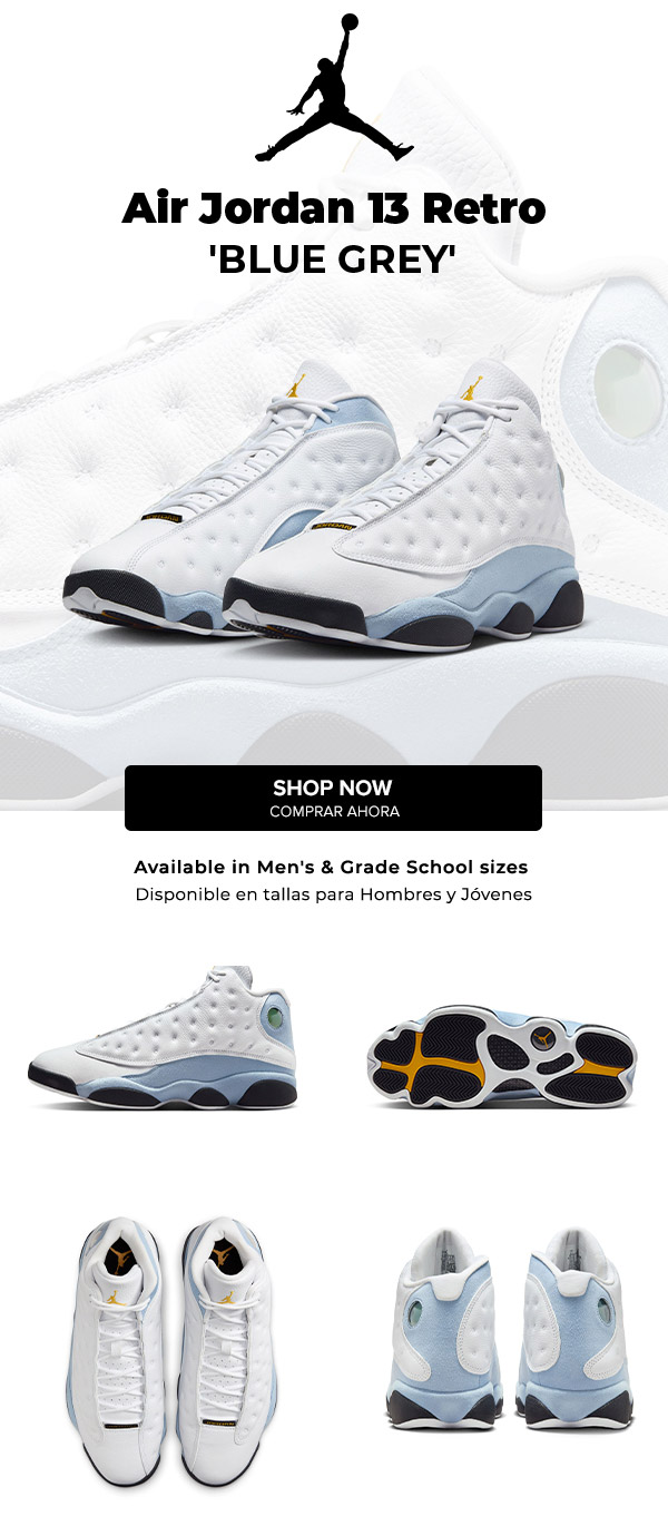 WSS: Step into History: Air Jordan 13 Retro 'Blue Grey' Available Now 🏀 ...