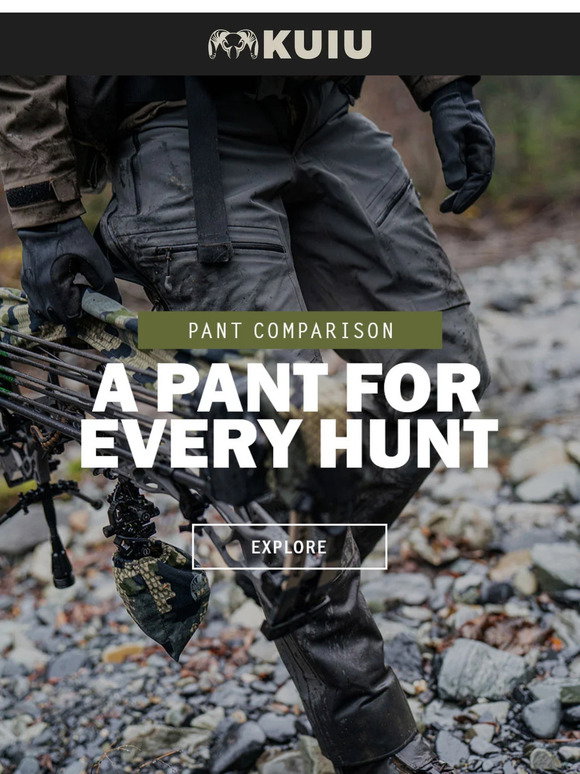 KUIU: Choosing the Right Pant for Your Hunt | Milled