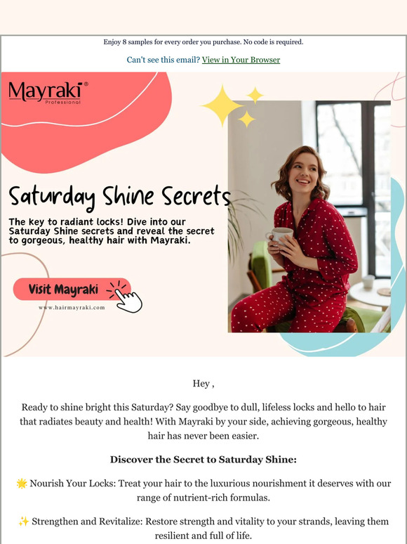 Mayraki: Saturday Shine Secrets Revealed! Unlock Gorgeous Hair with ...
