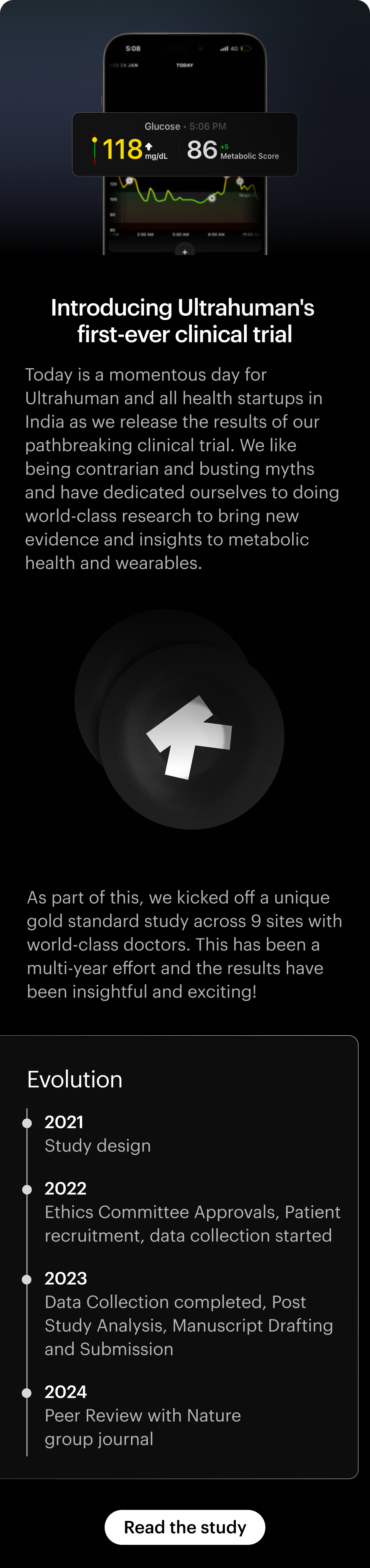 Ultrahuman: Introducing Ultrahuman's first-ever clinical trial | Milled