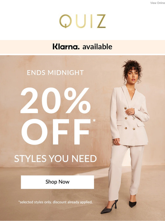 Quiz: 20% off styles you need 😍 | Milled