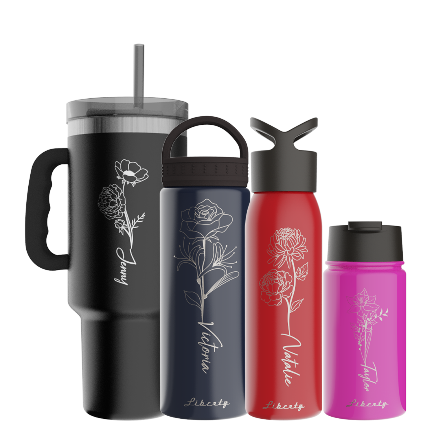 Liberty Bottleworks: A Birth Flower, A Name, A Perfect Bottle! 💐🌸 | Milled