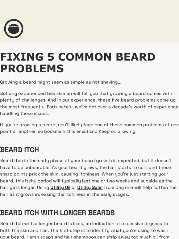Beardbrand: 5 common beard problems | Milled