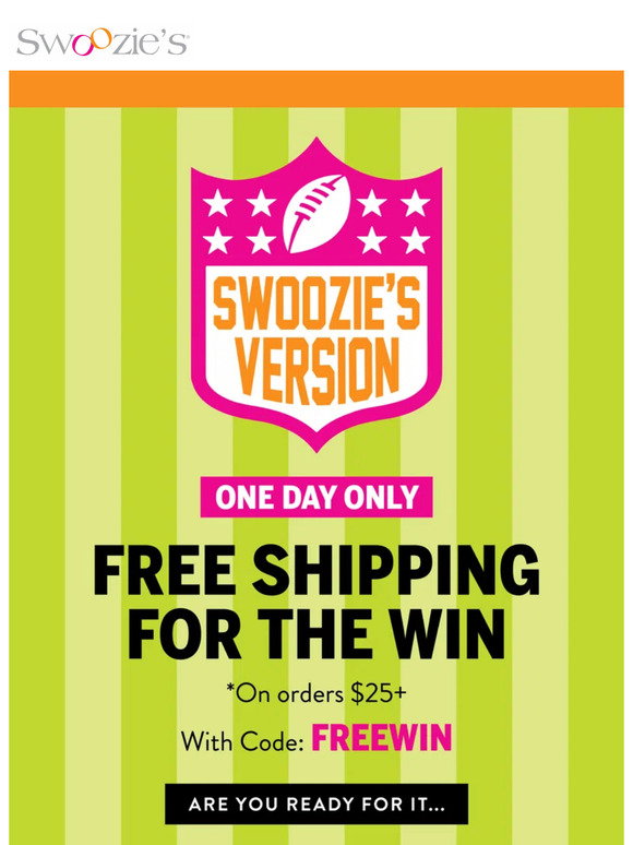 Swoozie's: Gearing up for Game Day? FREE Shipping Sitewide Savings are ...
