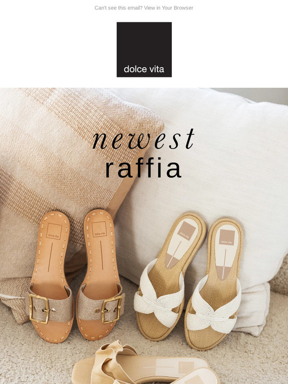 Dolce Vita: NEW RAFFIA STYLES | Milled