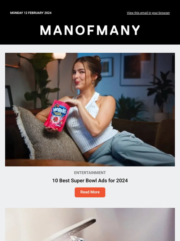 Man of Many: 10 Best Super Bowl Ads for 2024 & more | Milled