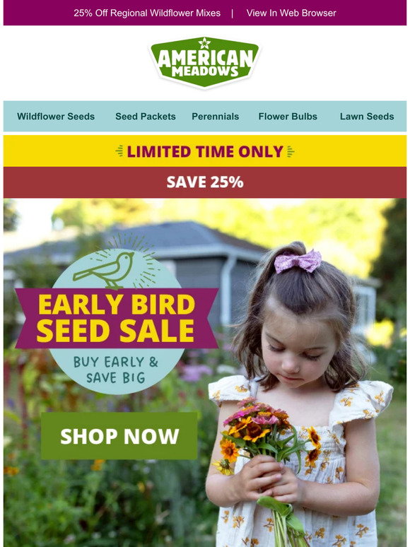 American Meadows: Early Bird Seed Sale | Biggest Savings Of The Season ...