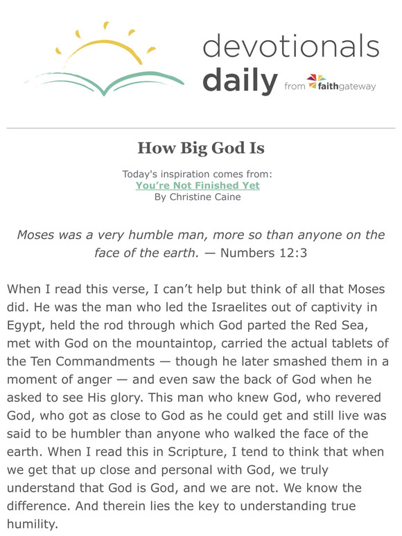FaithGateway: how big God is | Milled