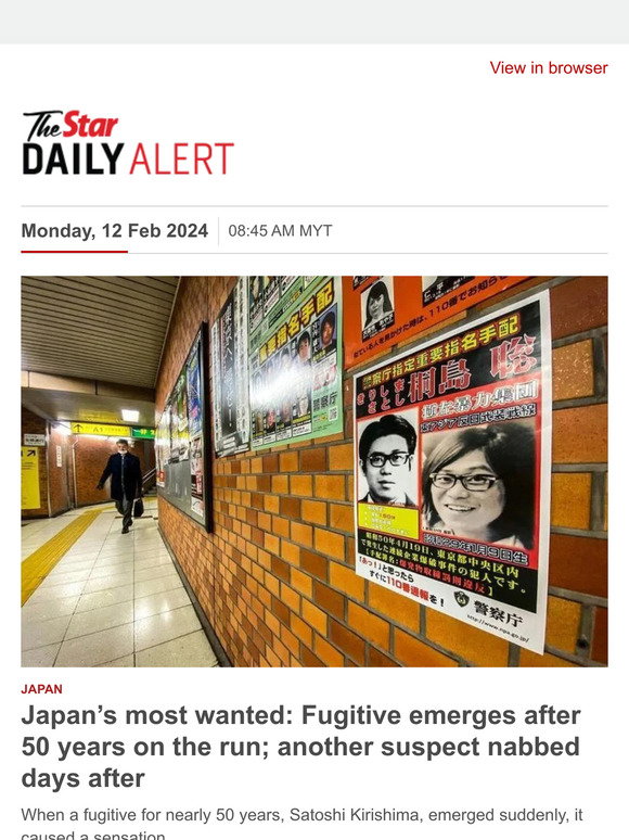 The Star: Japan’s most wanted: Fugitive emerges after 50 years on the ...