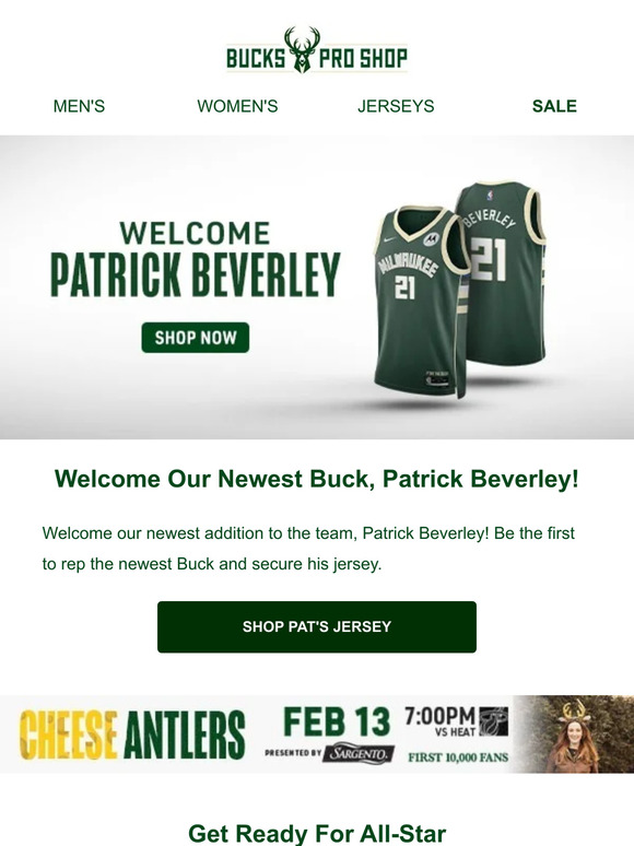 Bucks Pro Shop: Welcome To The Team, Patrick Beverley! | Milled