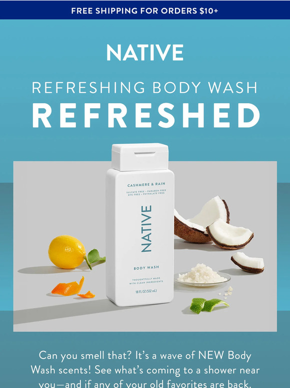 Native Deodorant: New Body Wash Scents are HERE! 🚿 | Milled