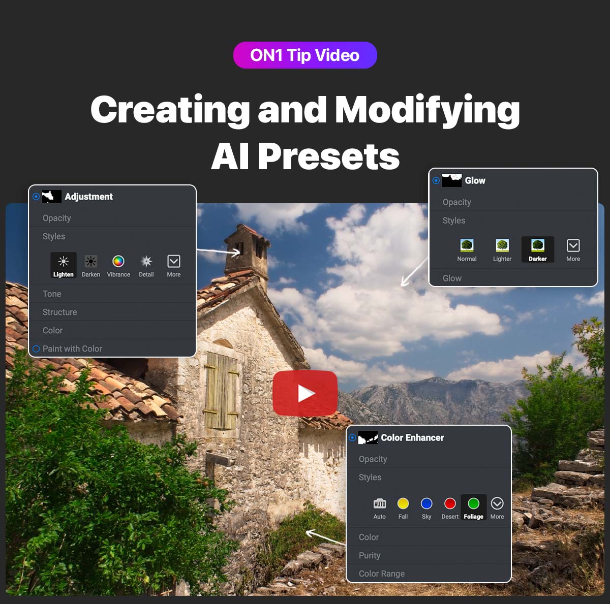 ON1: How to Create and Modify AI Presets | Milled