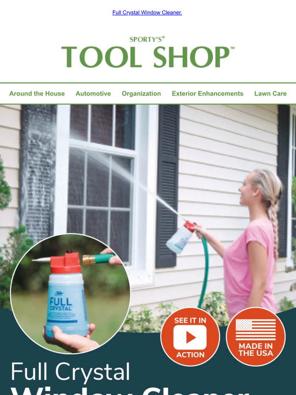 Sporty's Tool Shop: This Cleans Windows Without Removing Screens + No ...