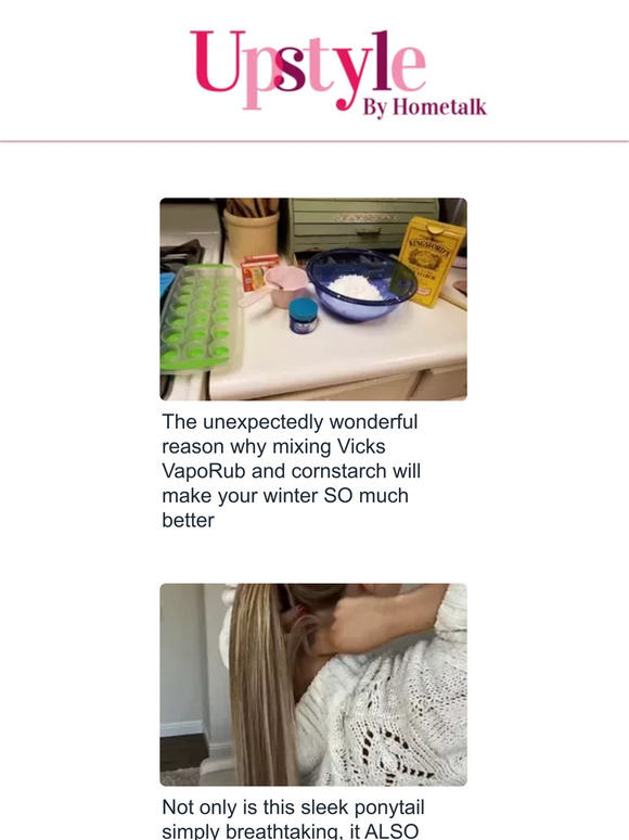 Hometalk: Mix Vicks VapoRub and cornstarch | Milled