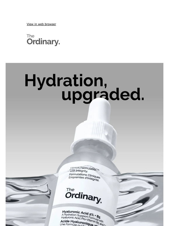 The Ordinary: Next Generation Hydration. | Milled