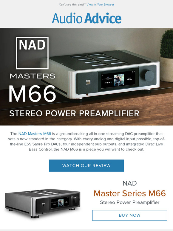 Audio Advice: ⭐ Introducing NAD Masters M66 Stereo Power Preamplifier | Milled