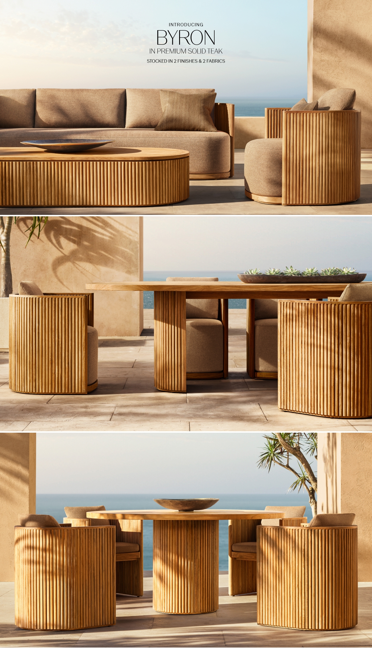 Restoration Hardware: Introducing the Byron Reeded Outdoor Collection ...