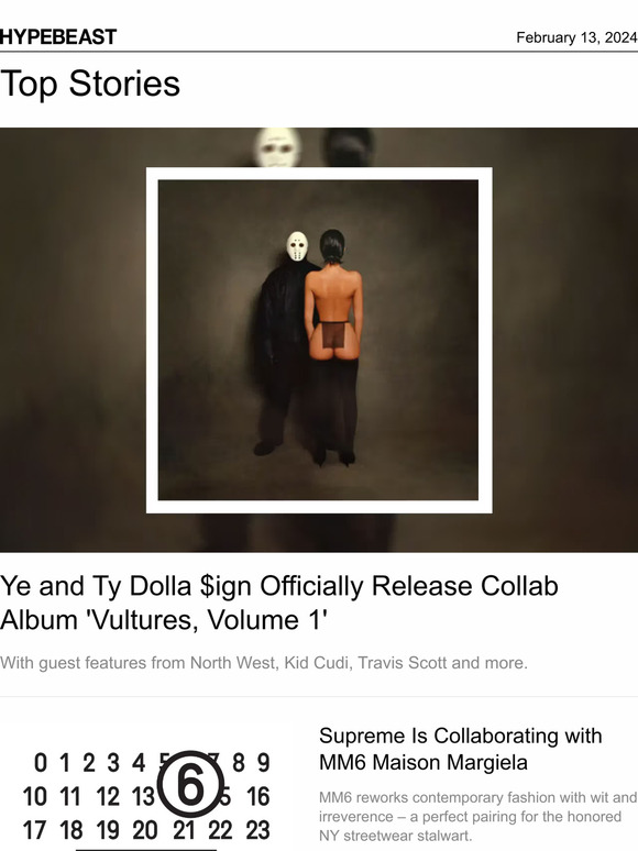 Hypebeast: Ye and Ty Dolla $ign's 'Vultures, Volume 1' Is Finally Here ...