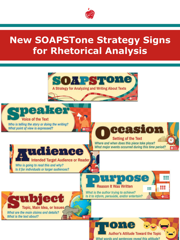 Teacher's Discovery: New SOAPSTone Strategy Signs for Rhetorical ...