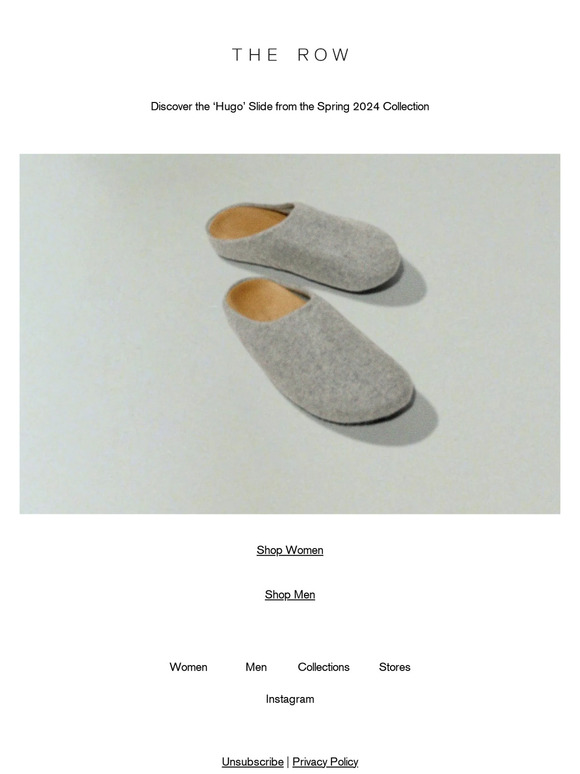 The Row: Introducing the ‘Hugo’ Slide | Milled