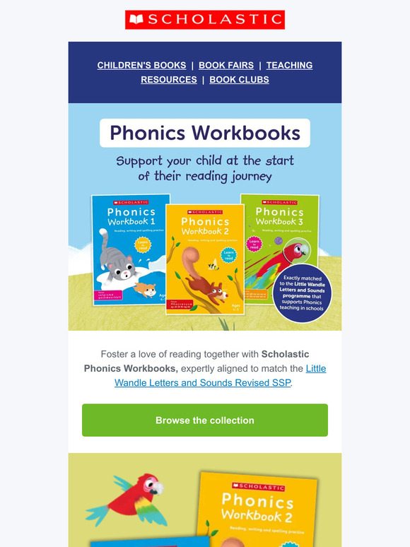 Scholastic: Phonics Workbooks | Foster a love of reading together! 📚 ...