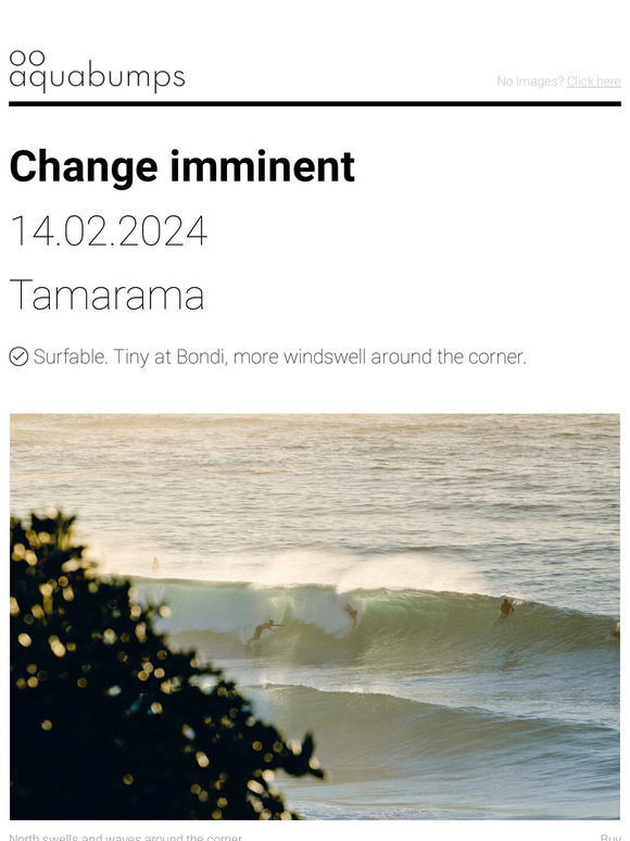 Aquabumps: : : Change imminent | Milled