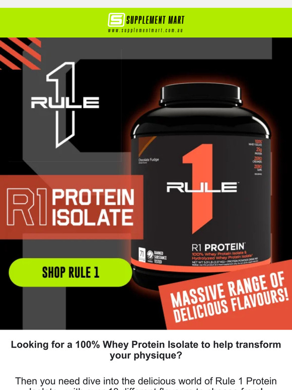Supplement Mart: Step up your protein game with Rule 1 💪 | Milled