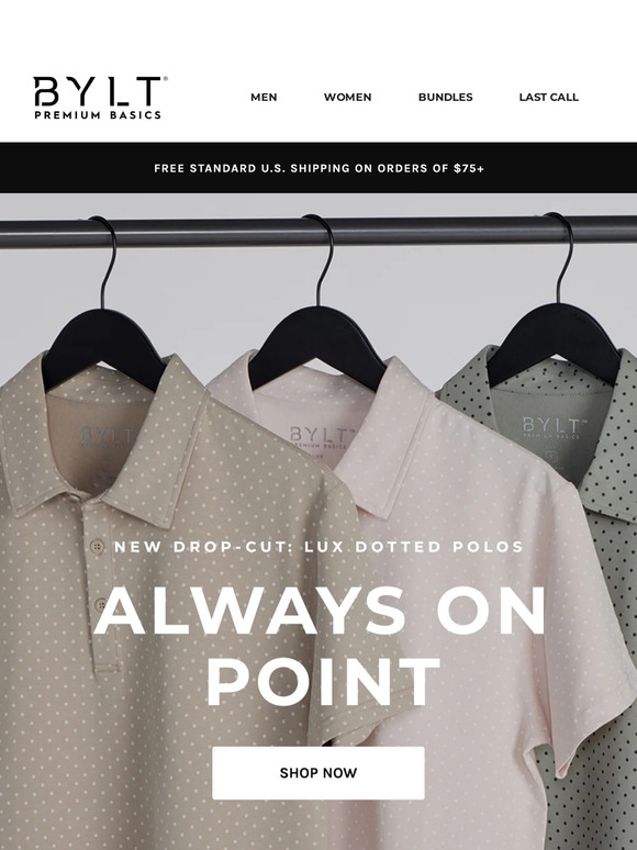 BYLT Basics: Dotted Polo Refresh 🔁 NEW Spring Colors | Milled