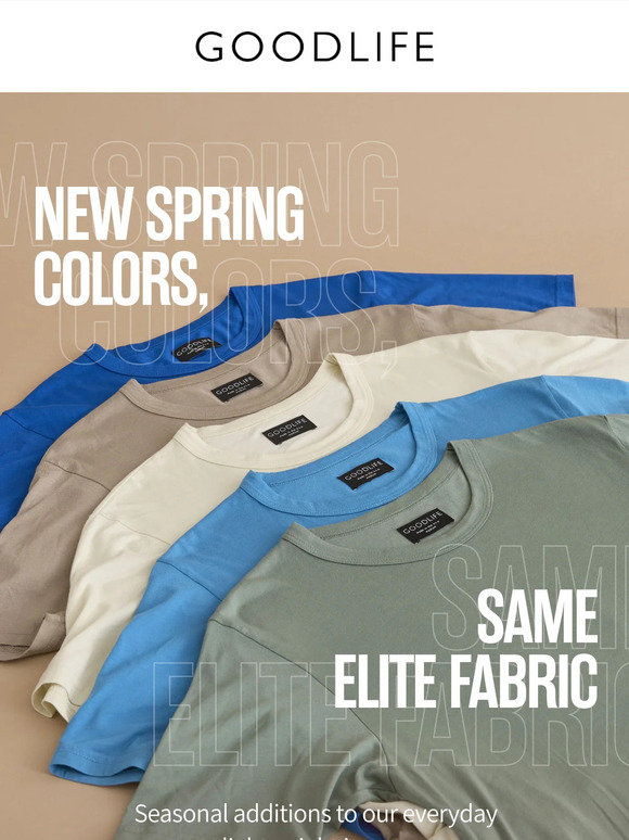 GoodLife Clothing: NEW! Spring Colors In Our Super Soft Essential ...